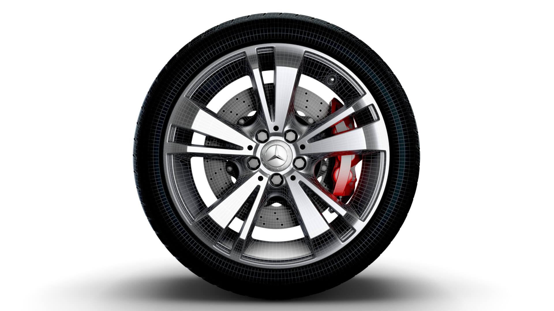 Mercedes Benz OEM Wheel - 3D Model by Creative Idea Studio