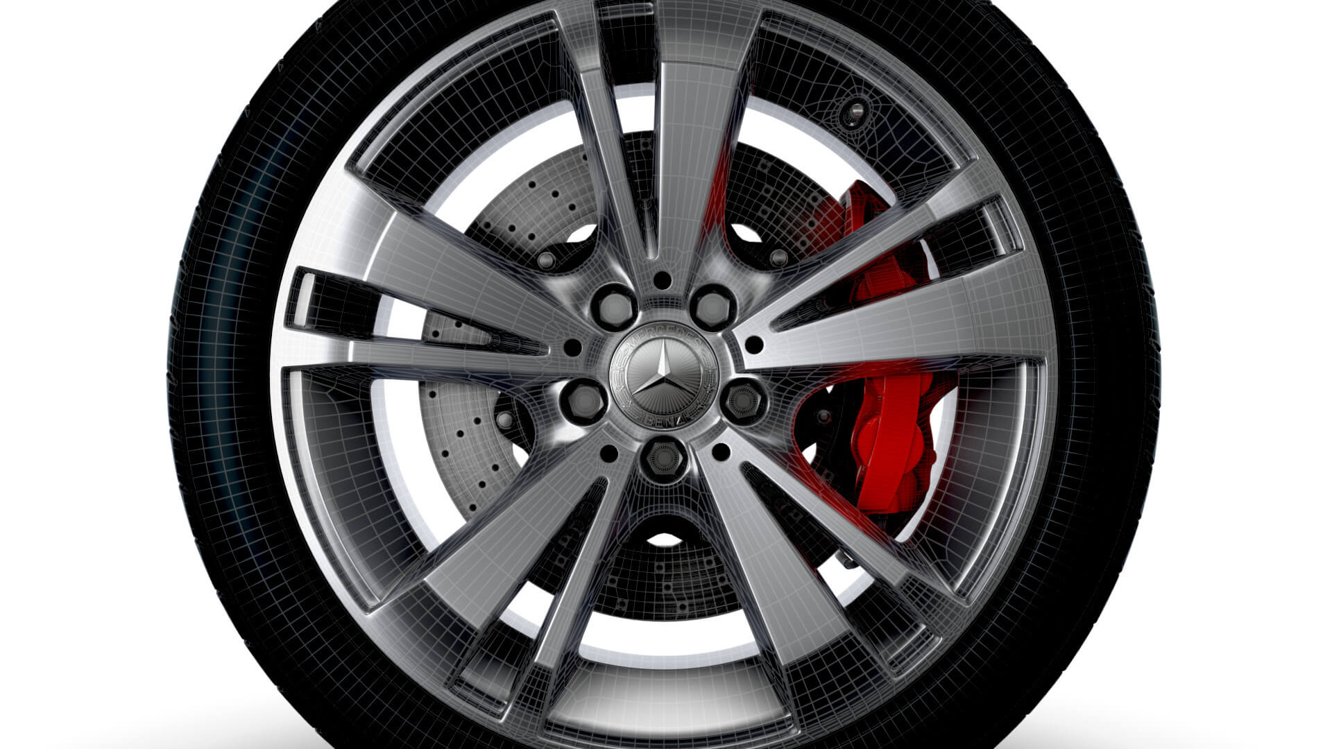 Mercedes Benz OEM Wheel - 3D Model by Creative Idea Studio