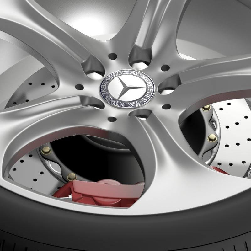 Mercedes Benz S 400 Hybrid Wheel - 3D Model by Creative Idea Studio