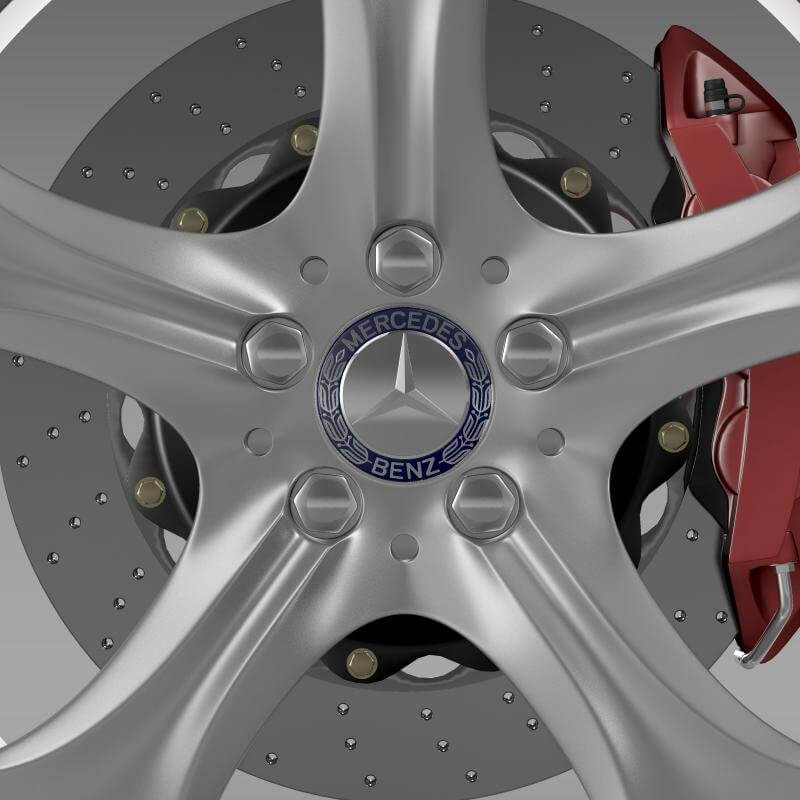 Mercedes Benz S 400 Hybrid Wheel - 3D Model by Creative Idea Studio