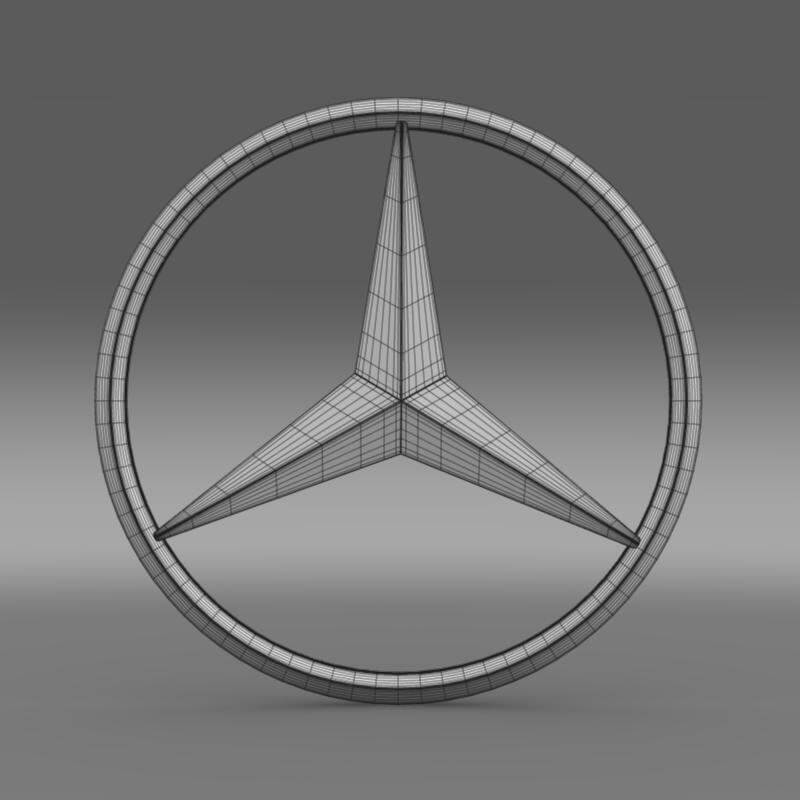 Mercedes Logo - 3D Model by Creative Idea Studio