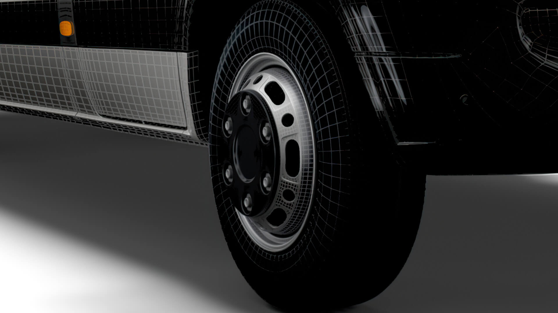 Mercedes Sprinter Cargo Van 2008 Wheel - 3D Model by Creative Idea Studio