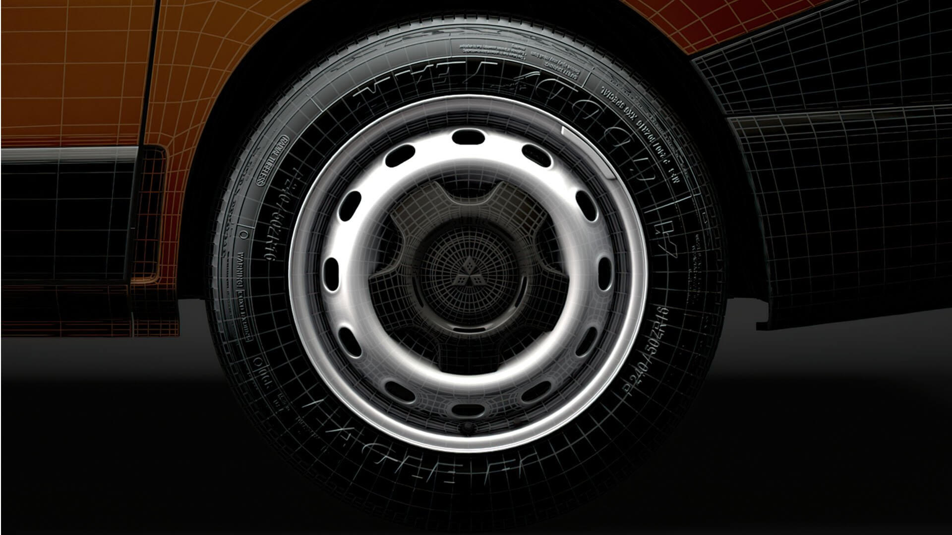 Mitsubishi Express Combi 2020 Wheel - 3D Model by Creative Idea Studio