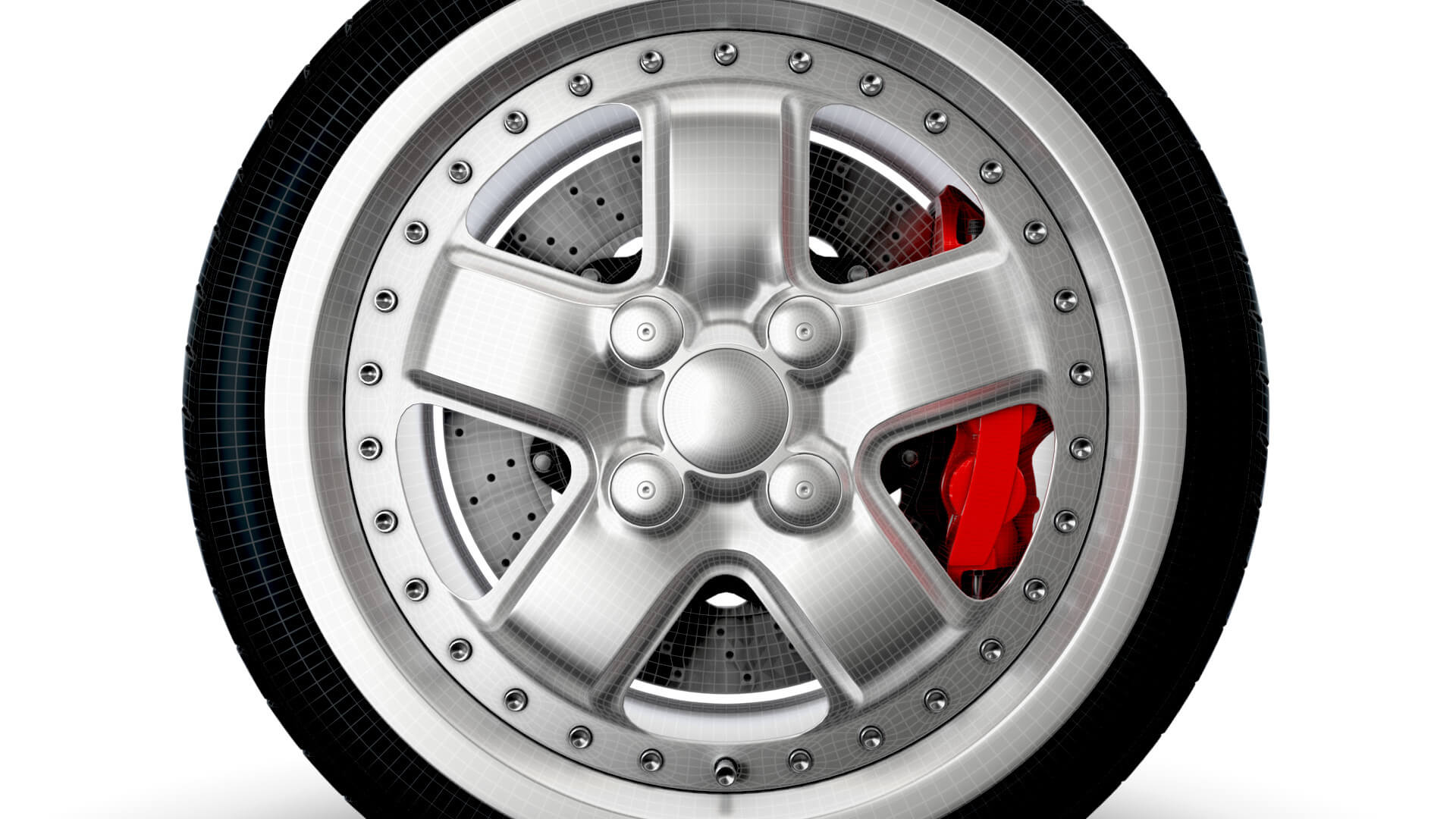 Mugen MR5 Wheel - 3D Model by Creative Idea Studio