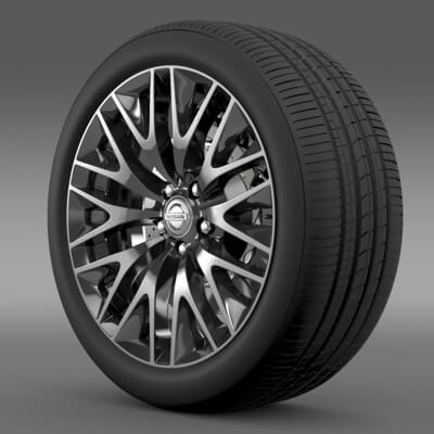 Nissan Cima Hybrid Wheel - 3D Model by Creative Idea Studio