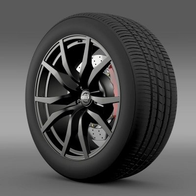 Nissan GTR Wheel 2015 - 3D Model by Creative Idea Studio