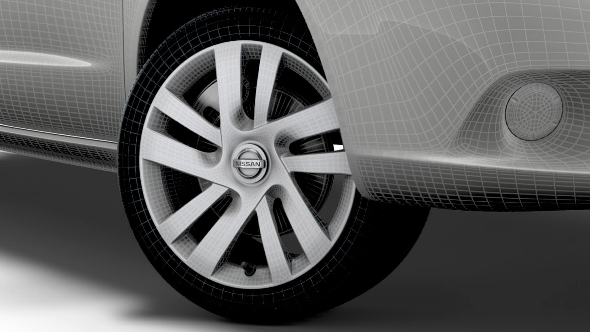 Nissan NV200 Compact Cargo 2022 Wheel - 3D Model by Creative Idea Studio