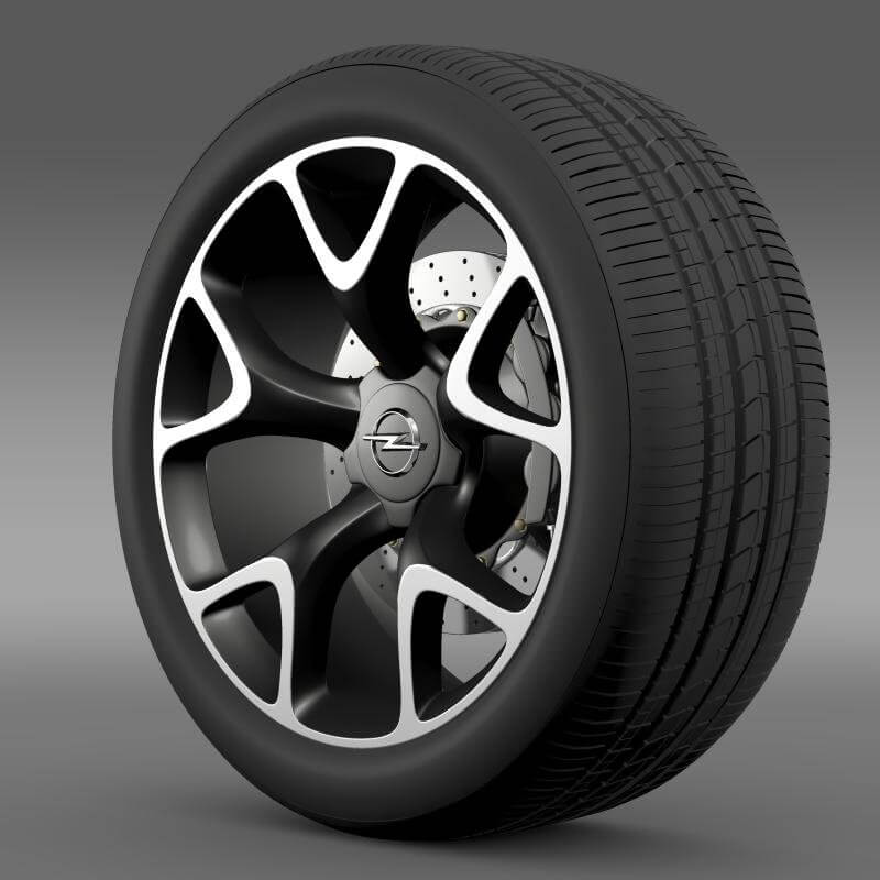 Opel Insignia OPC Concept Wheel - 3D Model by Creative Idea Studio
