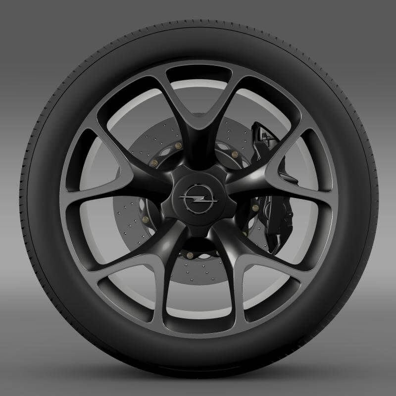 Opel Insignia OPC Concept Wheel - 3D Model by Creative Idea Studio