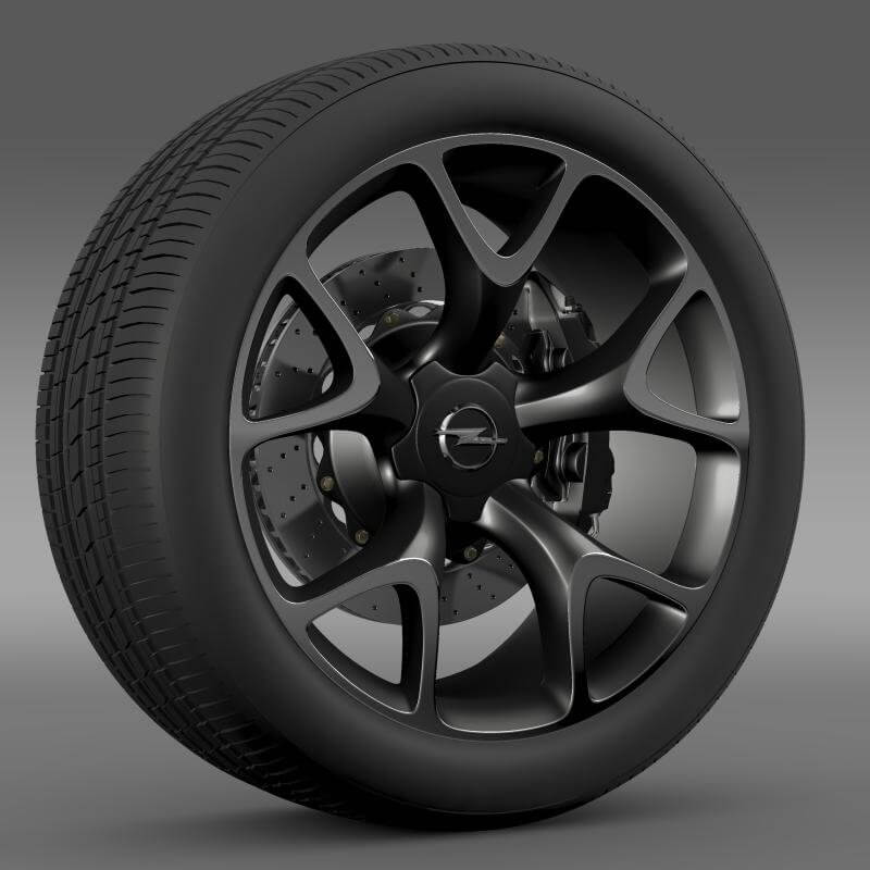 Opel Insignia OPC Concept Wheel - 3D Model by Creative Idea Studio