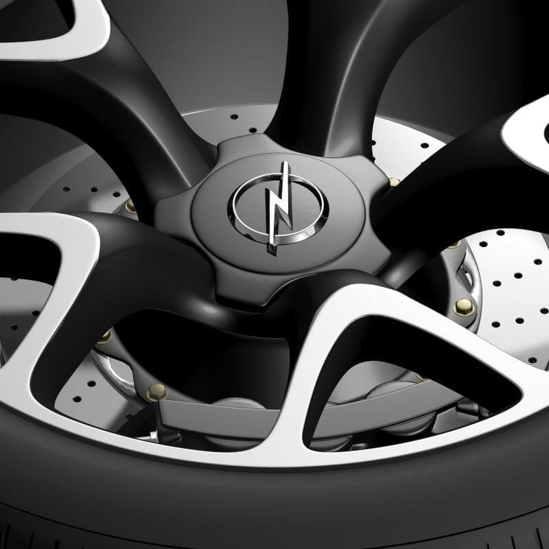 Opel Insignia OPC Concept Wheel - 3D Model by Creative Idea Studio