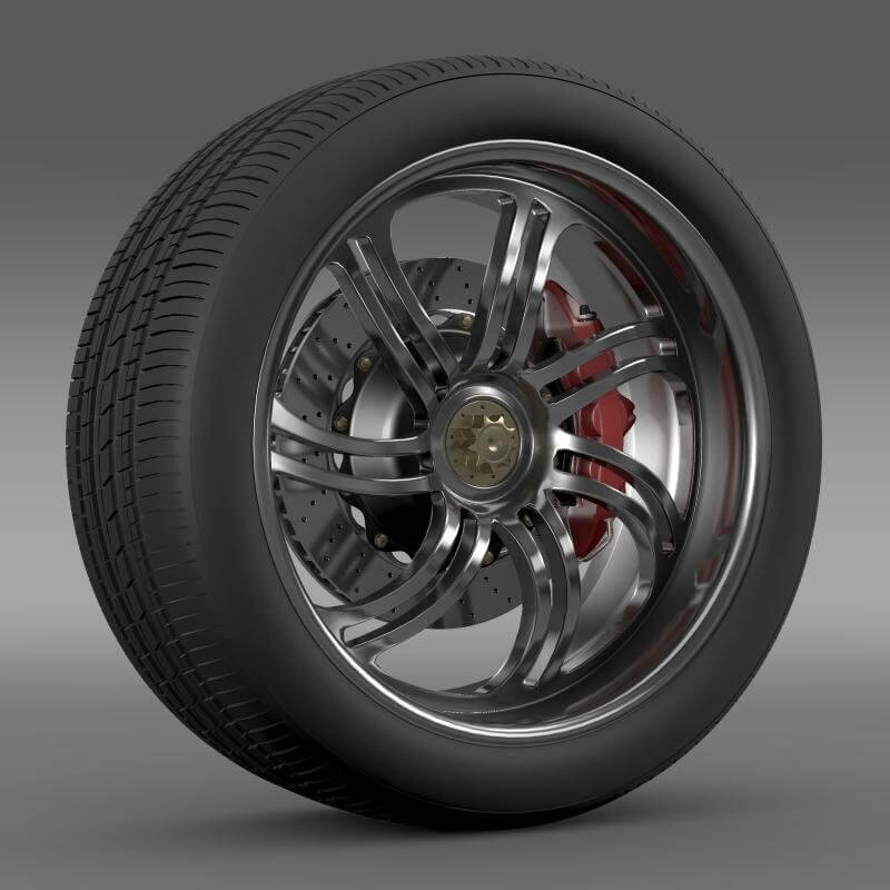 Pagani Huayra Wheel - 3D Model by Creative Idea Studio