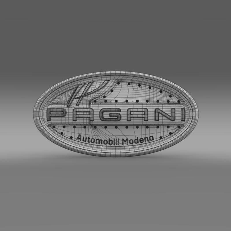 Pagani Logo - 3D Model by Creative Idea Studio
