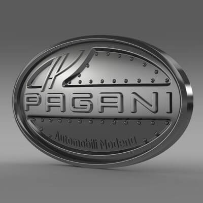 Pagani Logo - 3D Model by Creative Idea Studio
