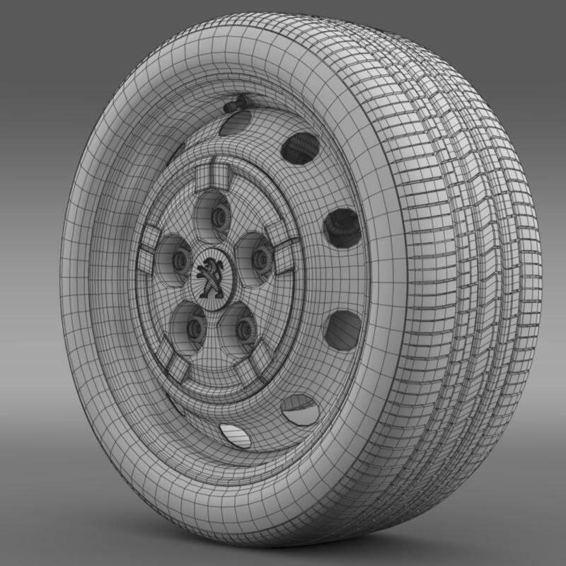 Peugeot Boxer Van Wheel - 3D Model by Creative Idea Studio