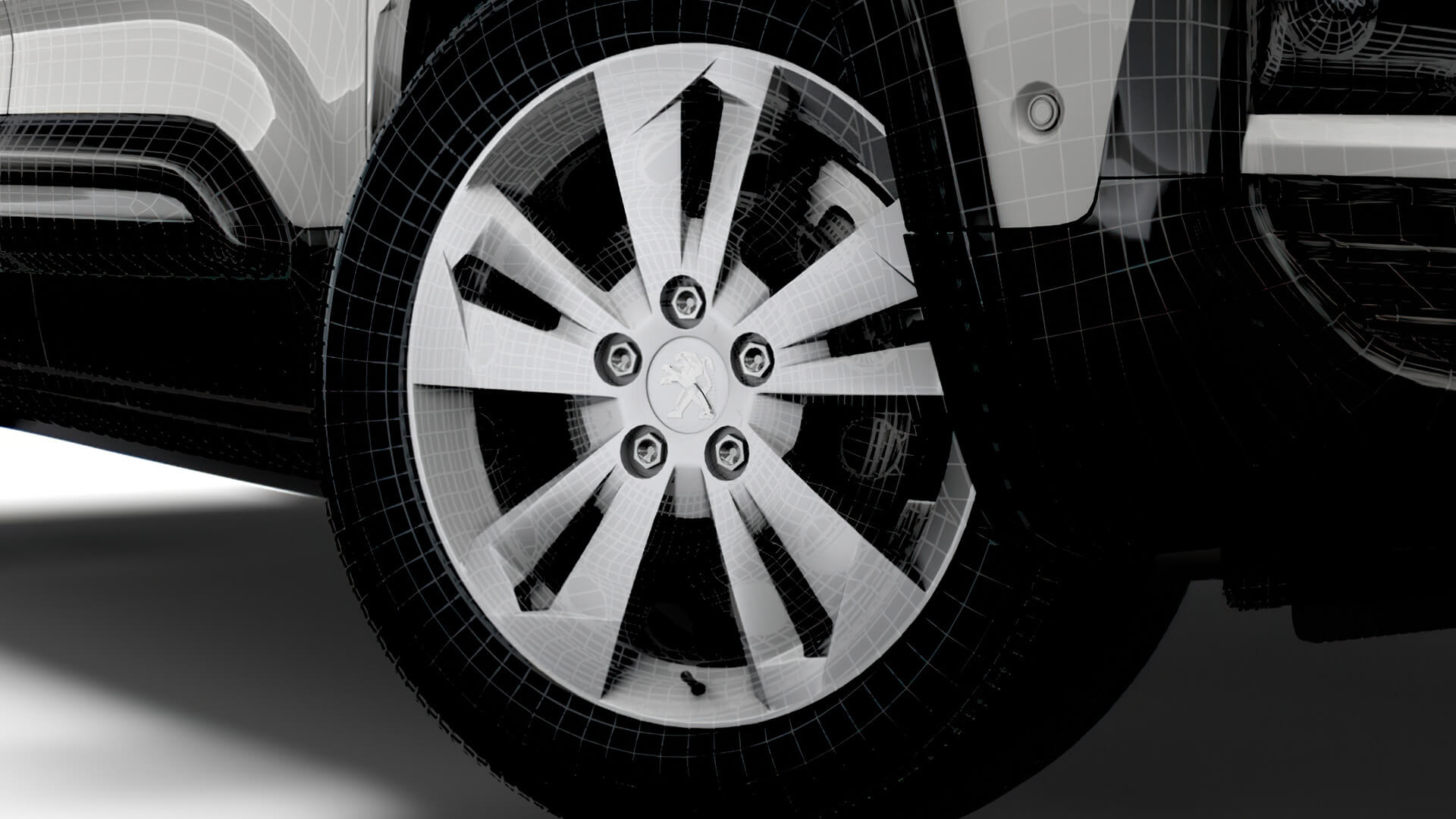 Peugeot Rifter 2020 Wheel - 3D Model by Creative Idea Studio