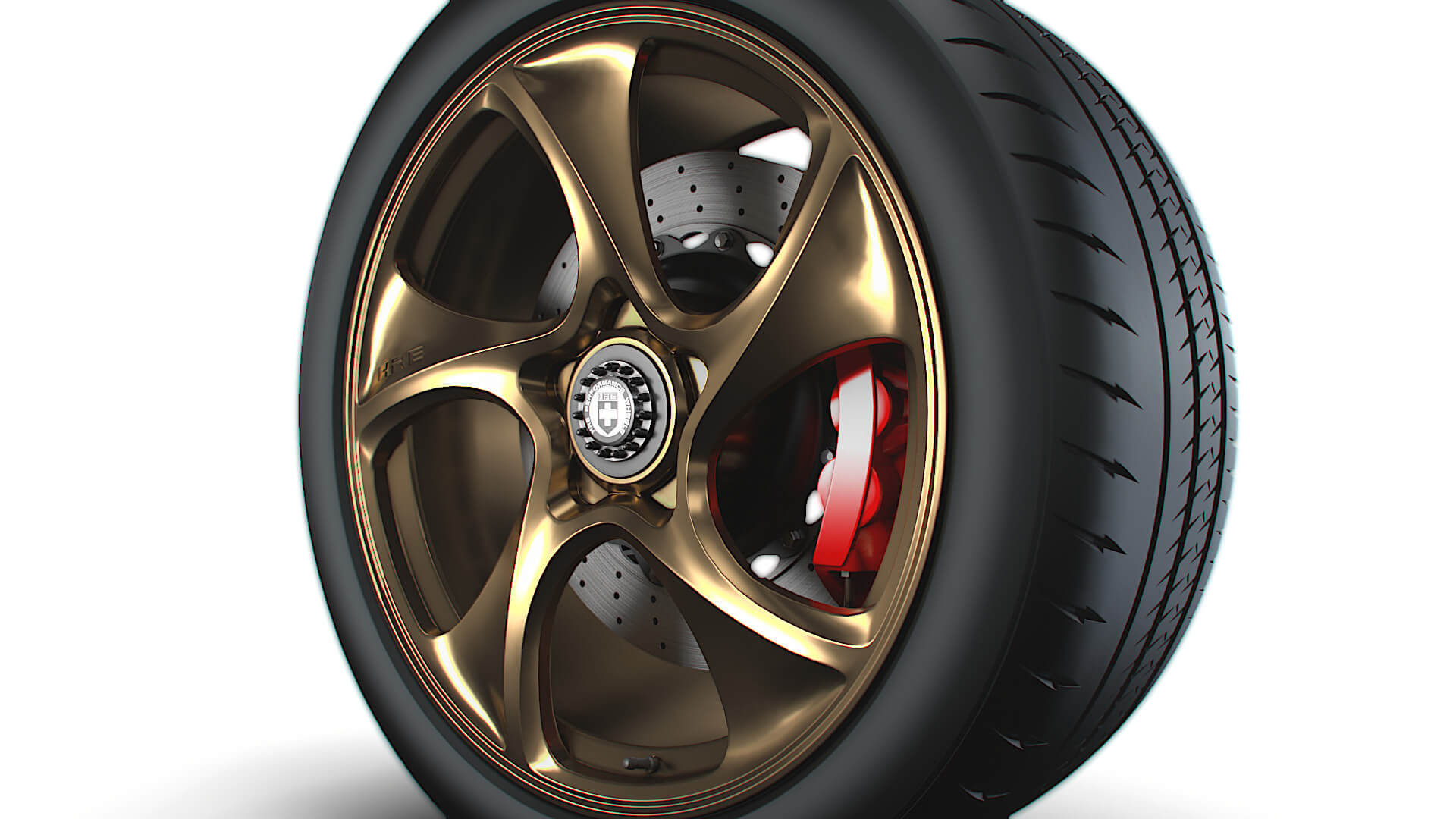Porsche 911 GT3 HRE Wheel - 3D Model by Creative Idea Studio