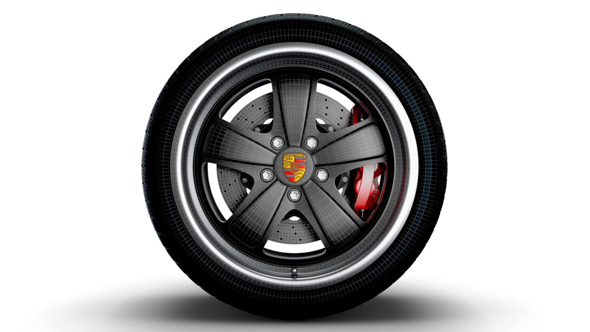 Porsche 911 Iconic Sport Classic Wheel - 3D Model by Creative Idea Studio
