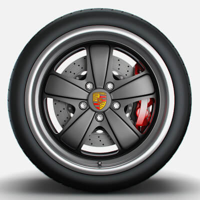 Porsche 911 Iconic Sport Classic Wheel - 3D Model by Creative Idea Studio