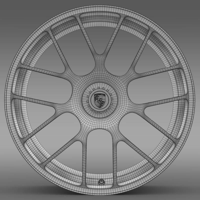 Porsche 911 Turbo Rim - 3D Model by Creative Idea Studio