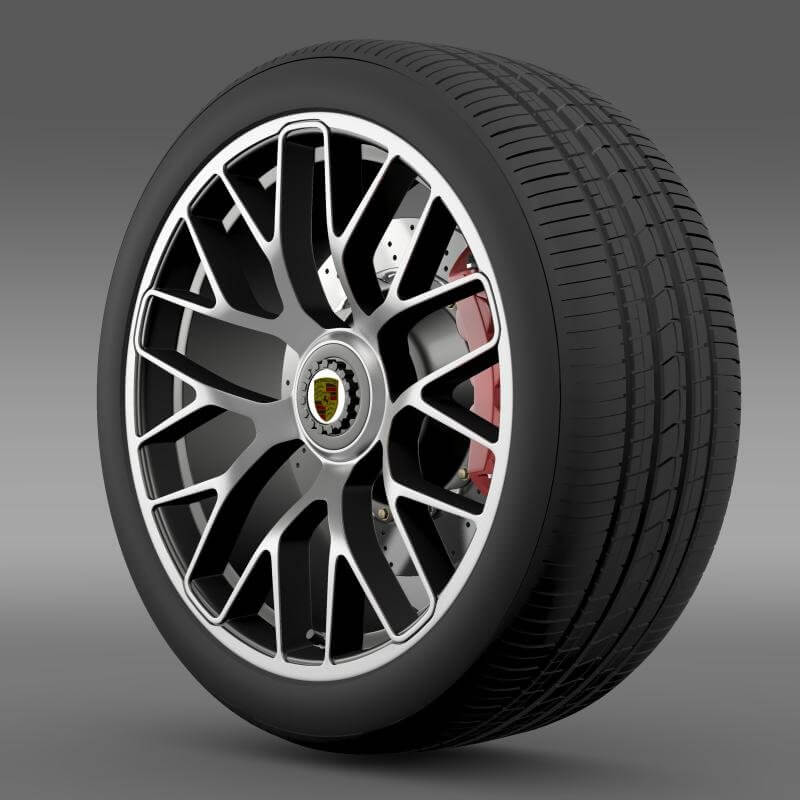 Porsche 911 Turbo S 2013 Wheel 1 - 3D Model by Creative Idea Studio