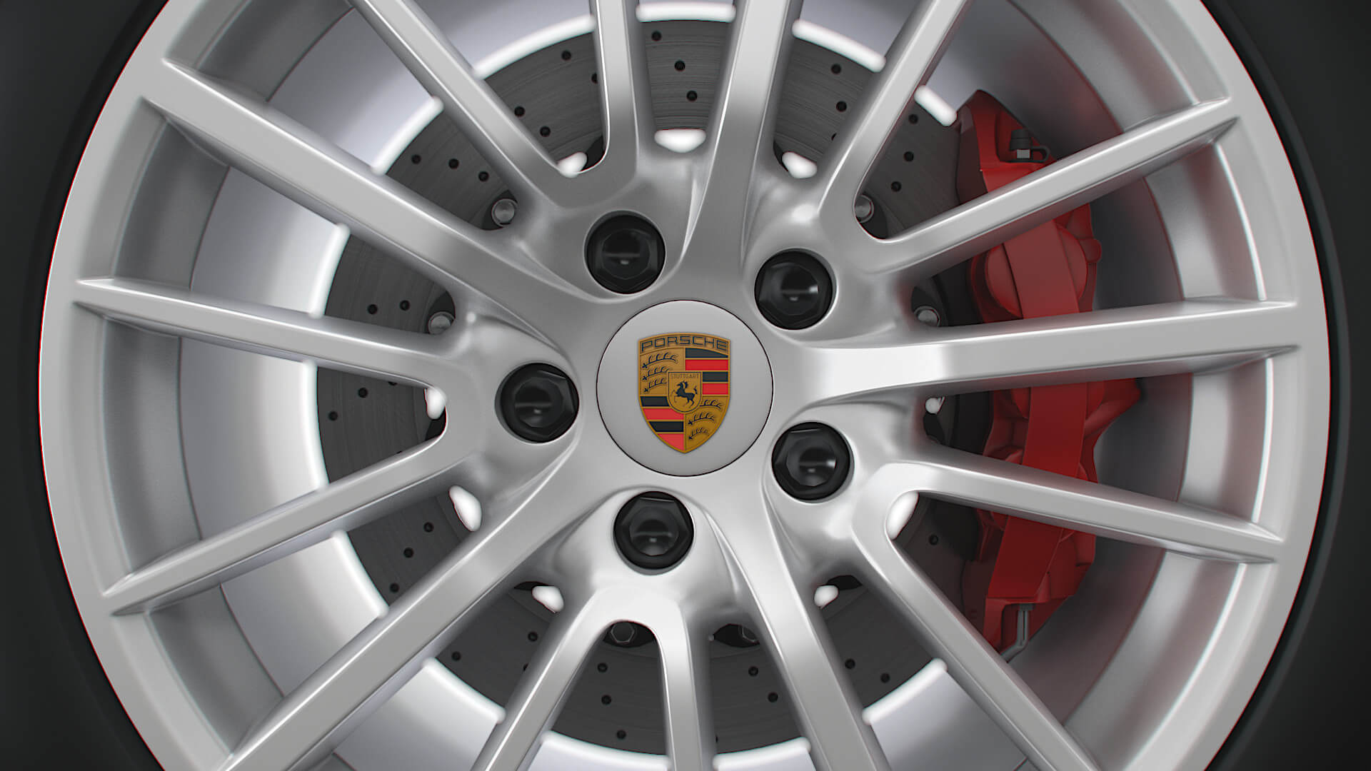 Porsche 997 911 Exclusive Wheel - 3D Model by Creative Idea Studio