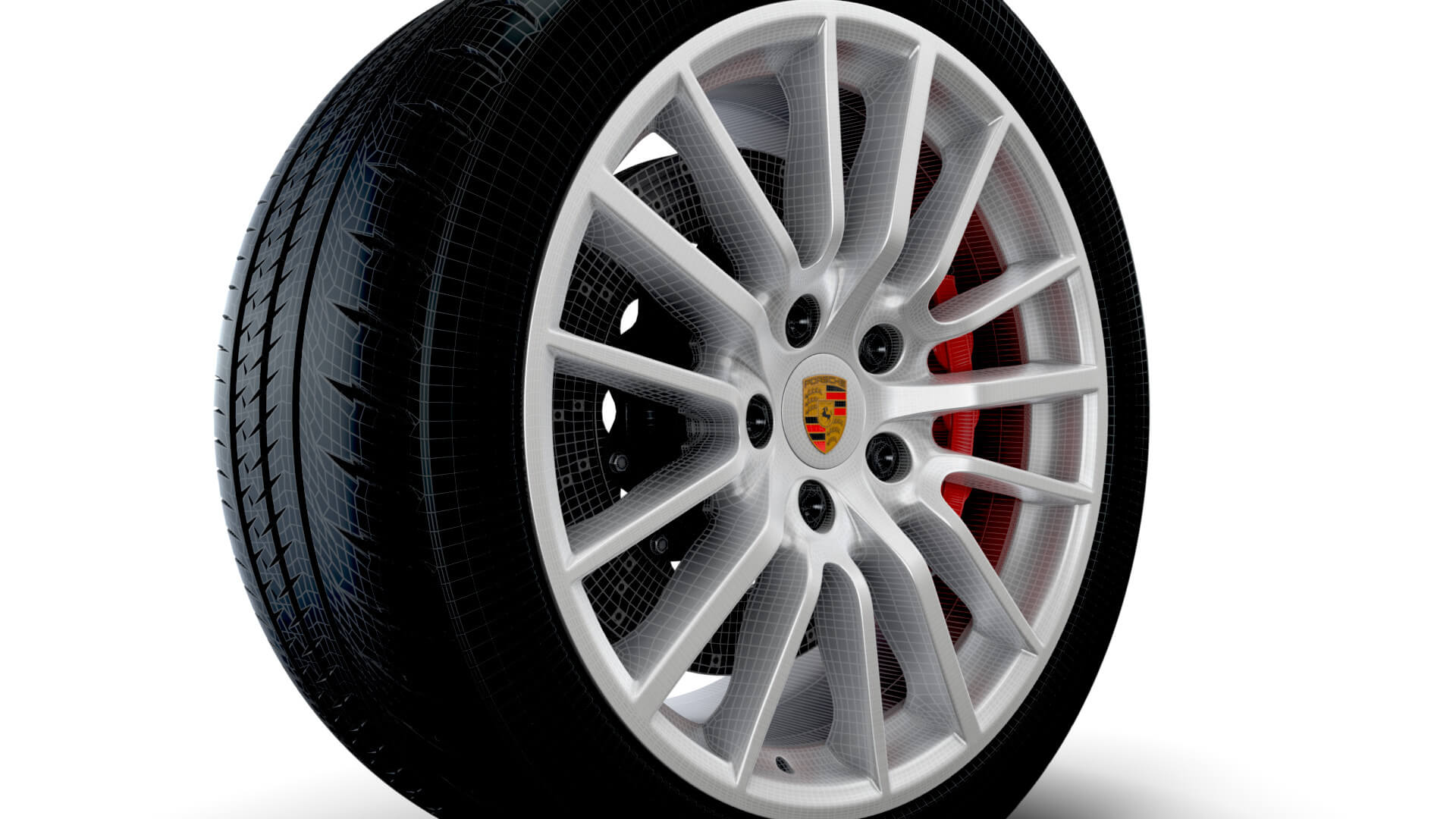 Porsche 997 911 Exclusive Wheel - 3D Model by Creative Idea Studio