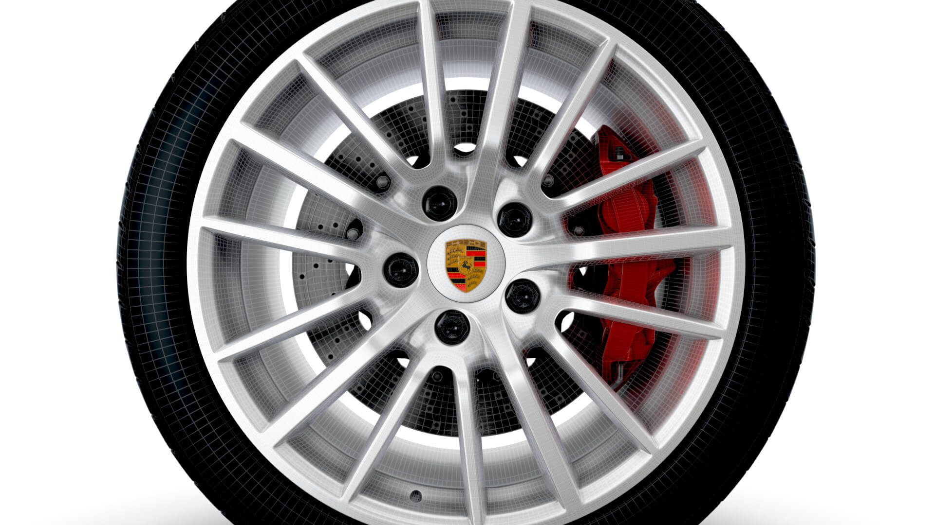 Porsche 997 911 Exclusive Wheel - 3D Model by Creative Idea Studio