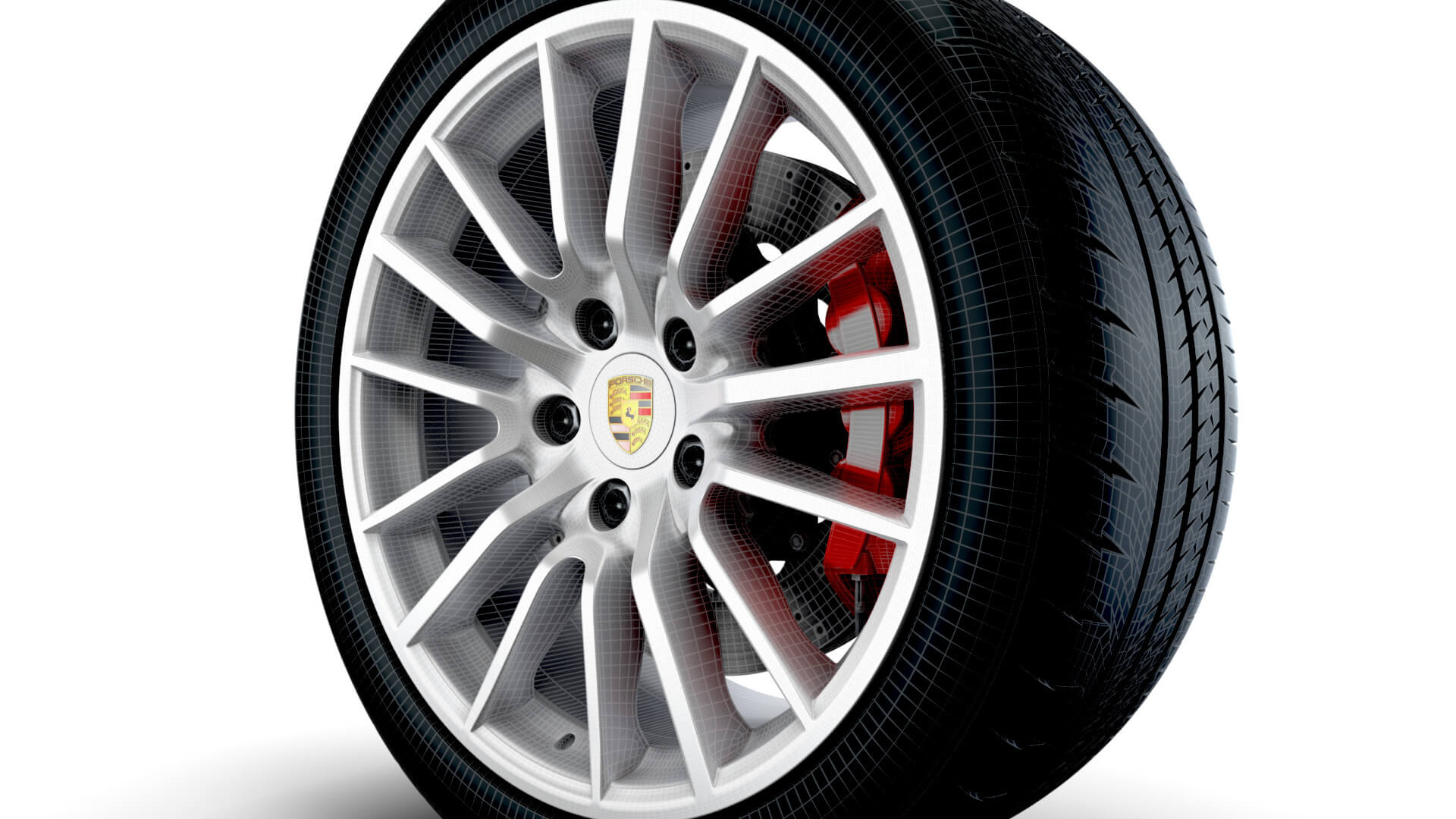 Porsche 997 911 Exclusive Wheel - 3D Model by Creative Idea Studio