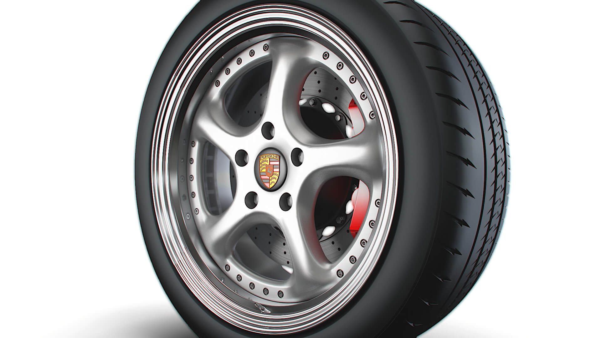Porsche Turbo P Wheel - 3D Model by Creative Idea Studio