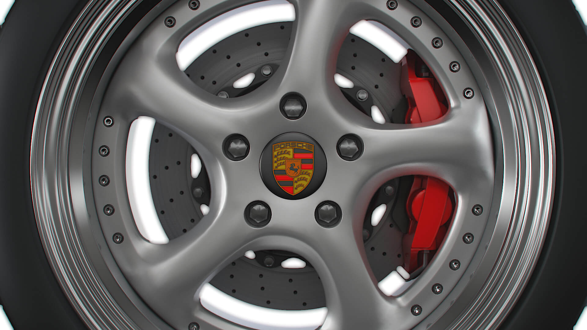 Porsche Turbo P Wheel - 3D Model by Creative Idea Studio