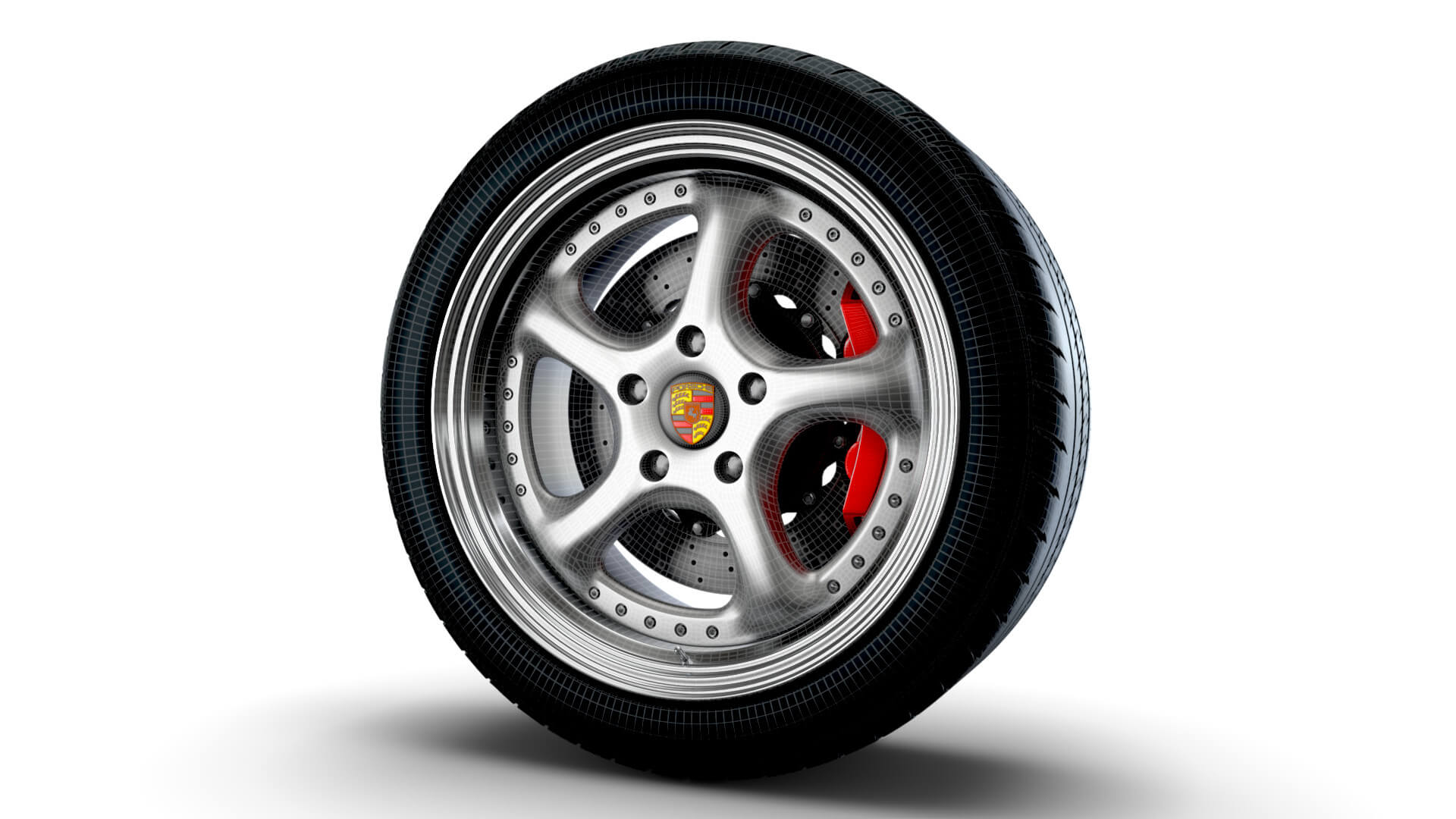 Porsche Turbo P Wheel - 3D Model by Creative Idea Studio