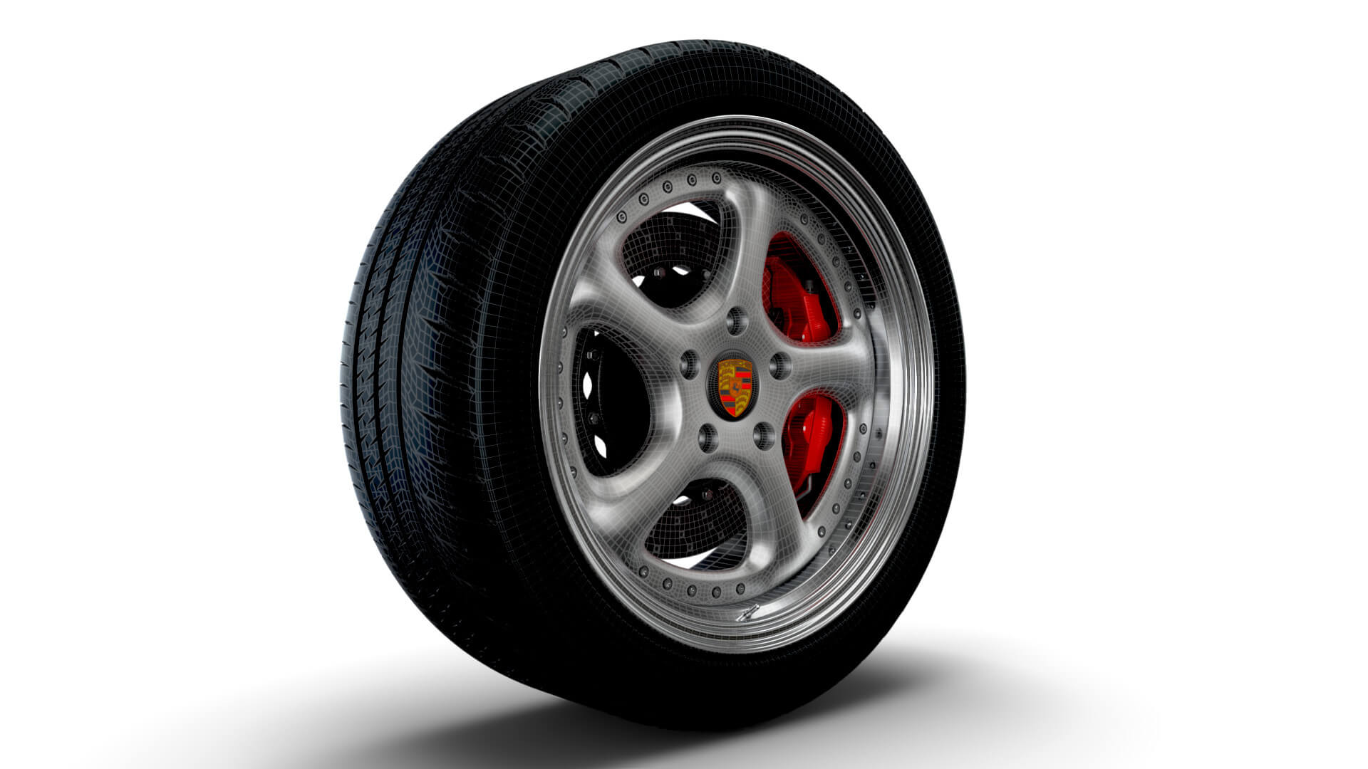 Porsche Turbo P Wheel - 3D Model by Creative Idea Studio