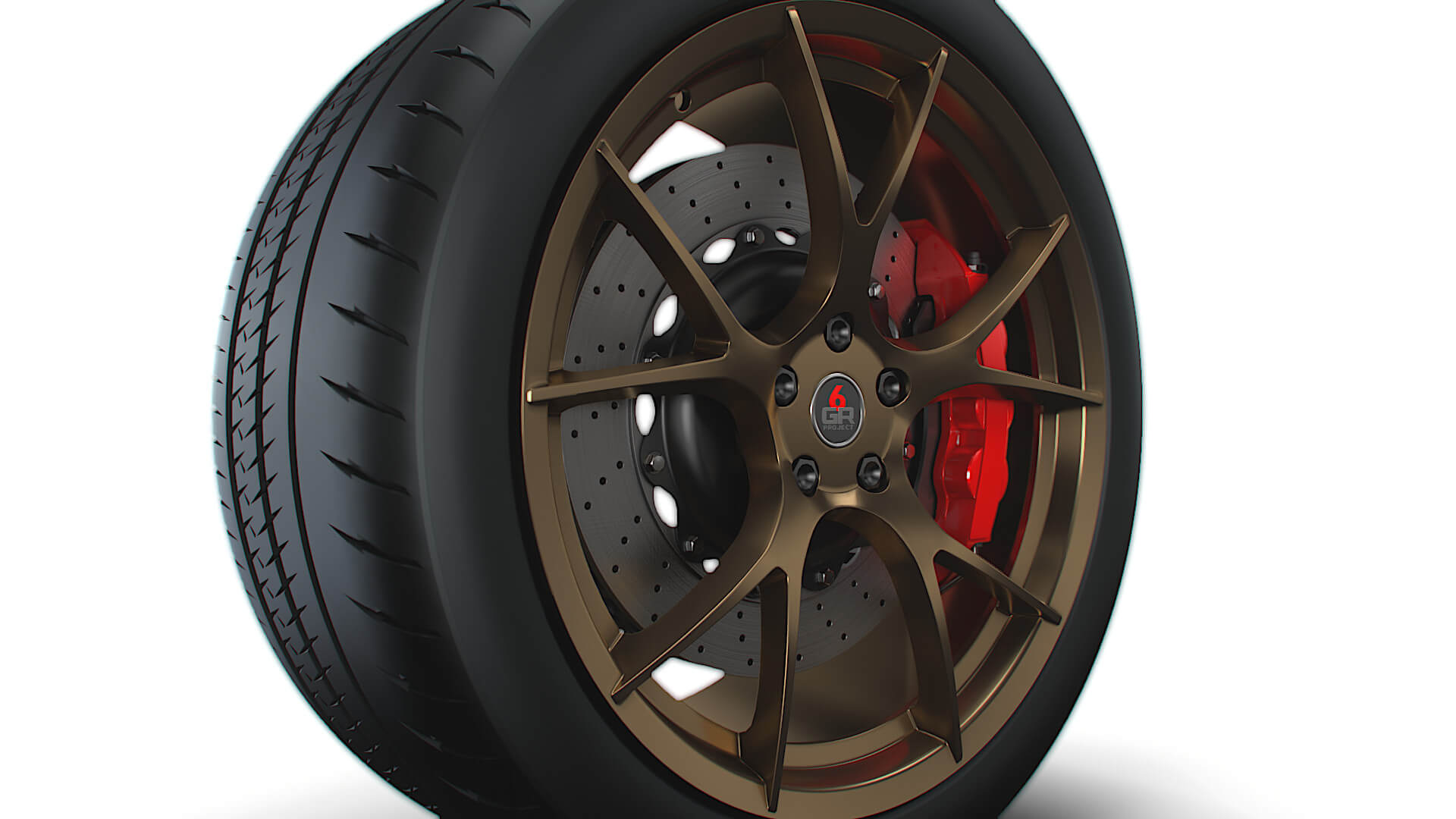 Project 6GR Wheel - 3D Model by Creative Idea Studio