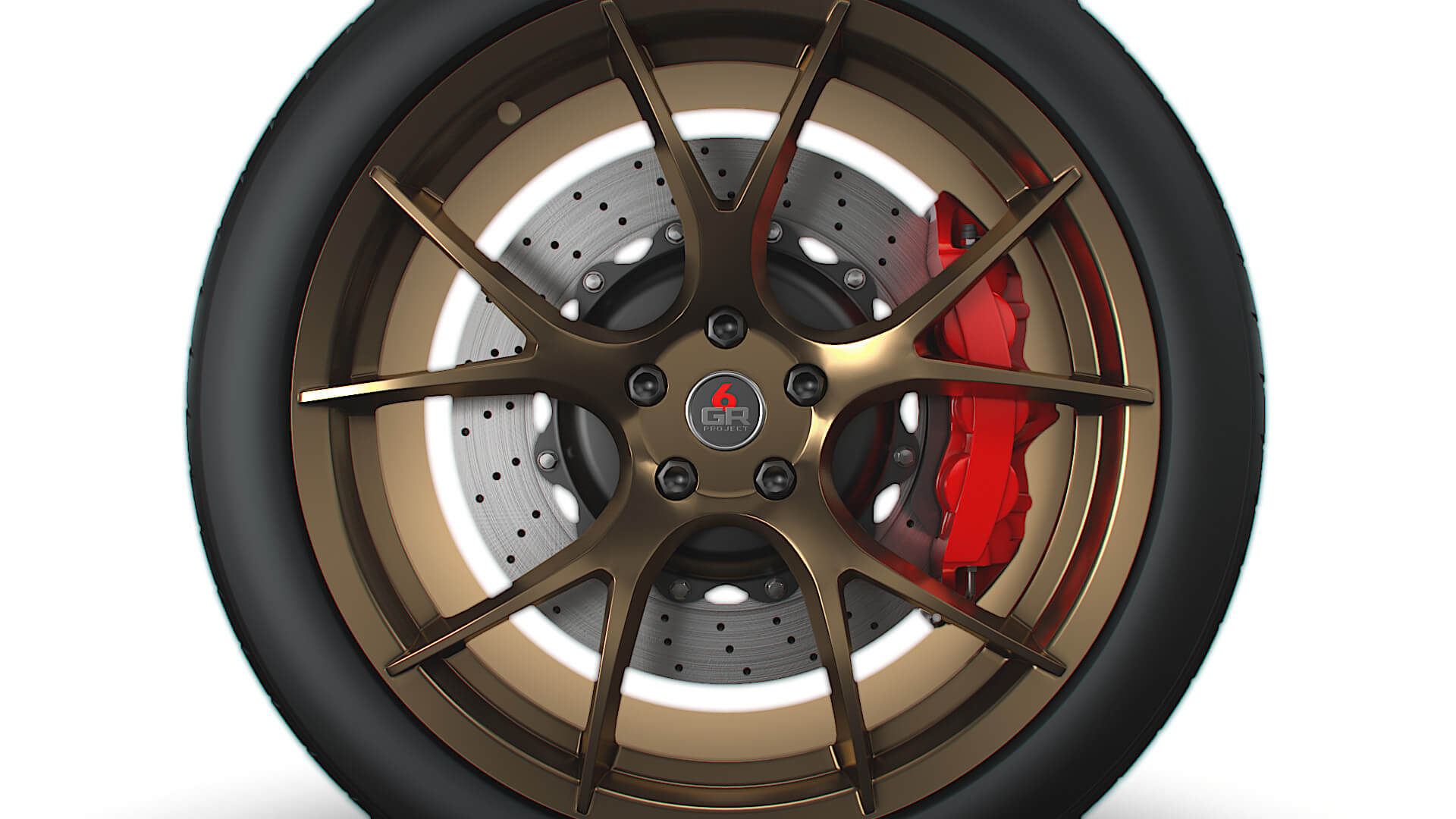 Project 6GR Wheel - 3D Model by Creative Idea Studio
