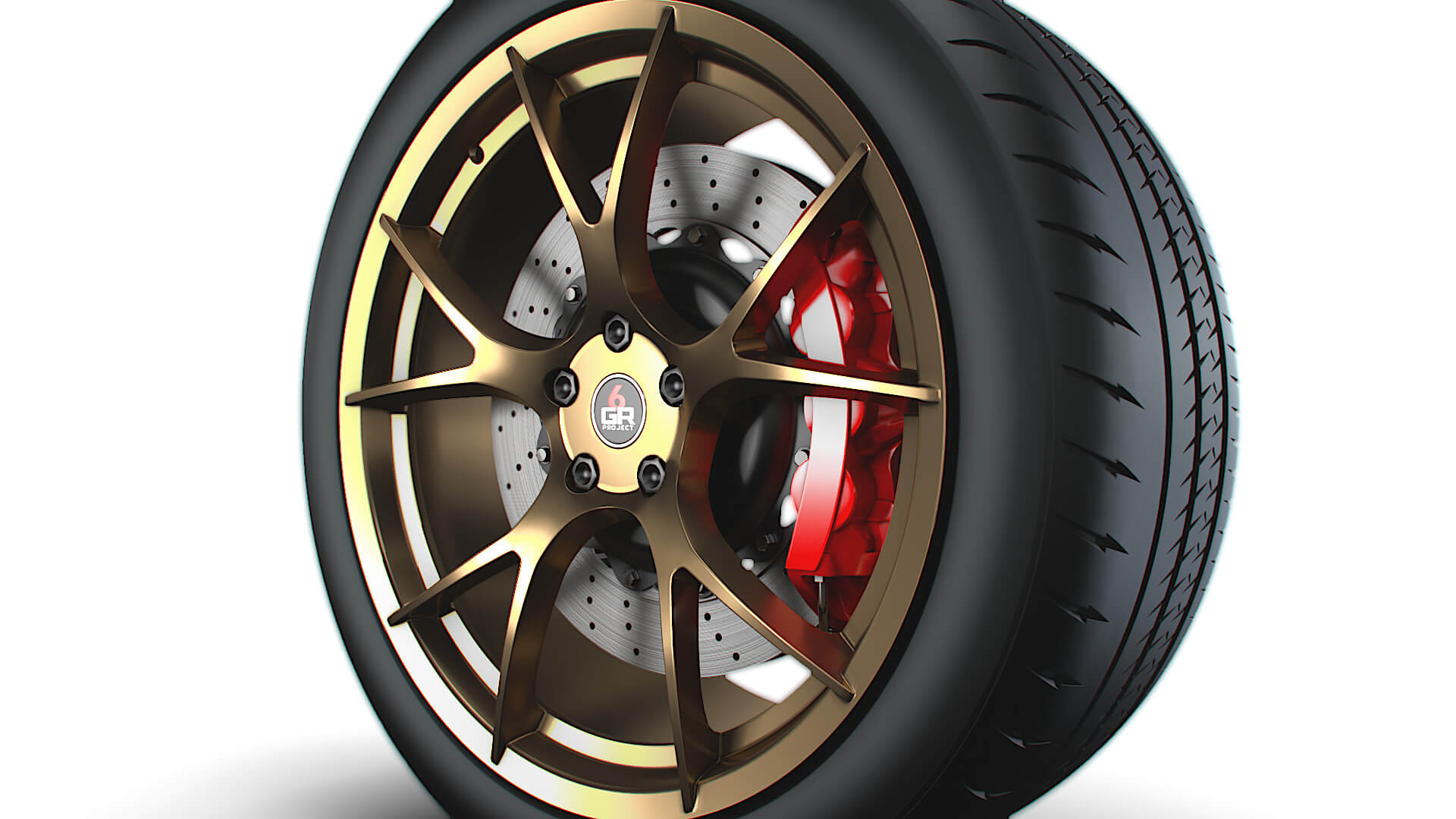 Project 6GR Wheel - 3D Model by Creative Idea Studio