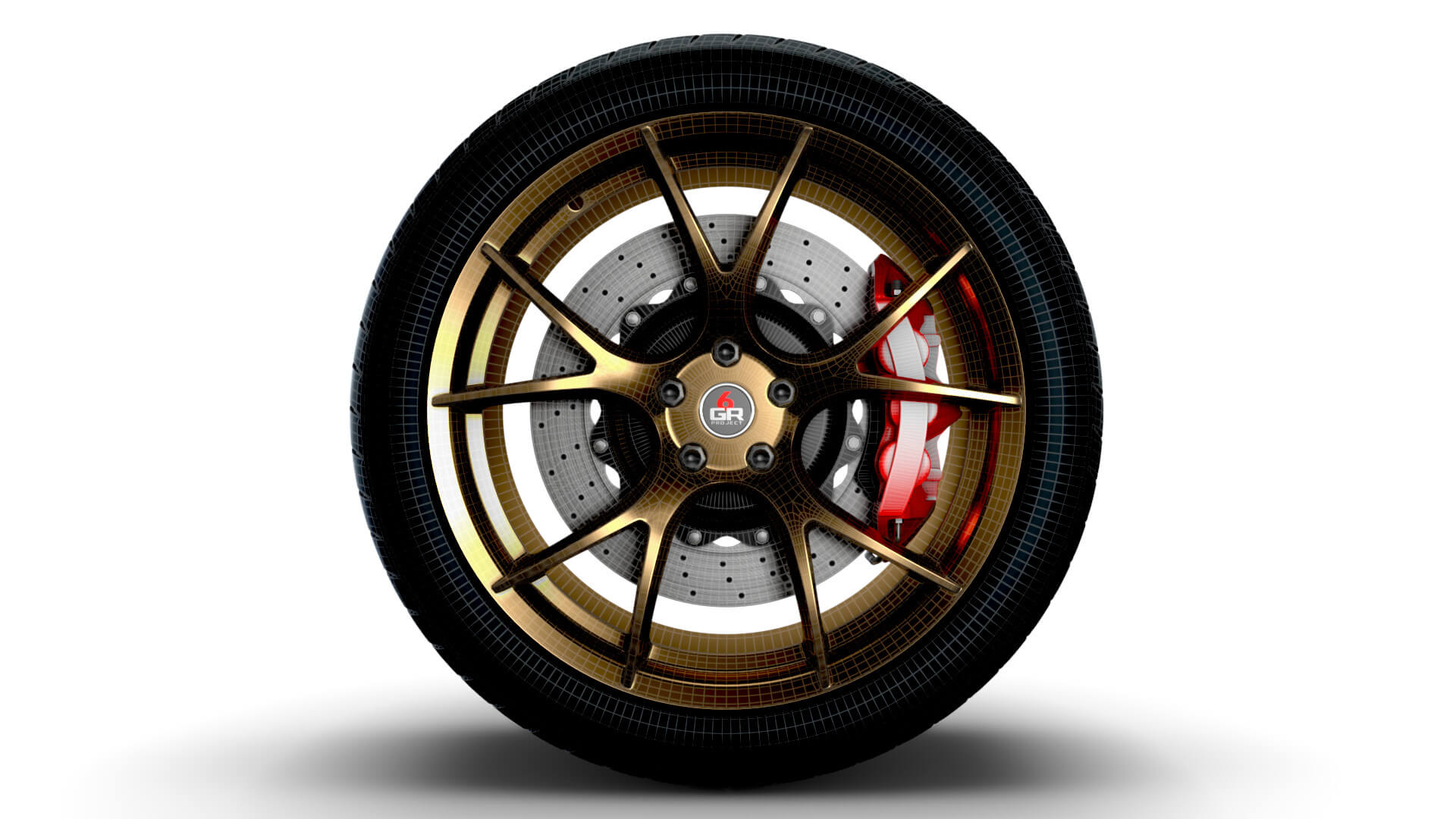 Project 6GR Wheel - 3D Model by Creative Idea Studio