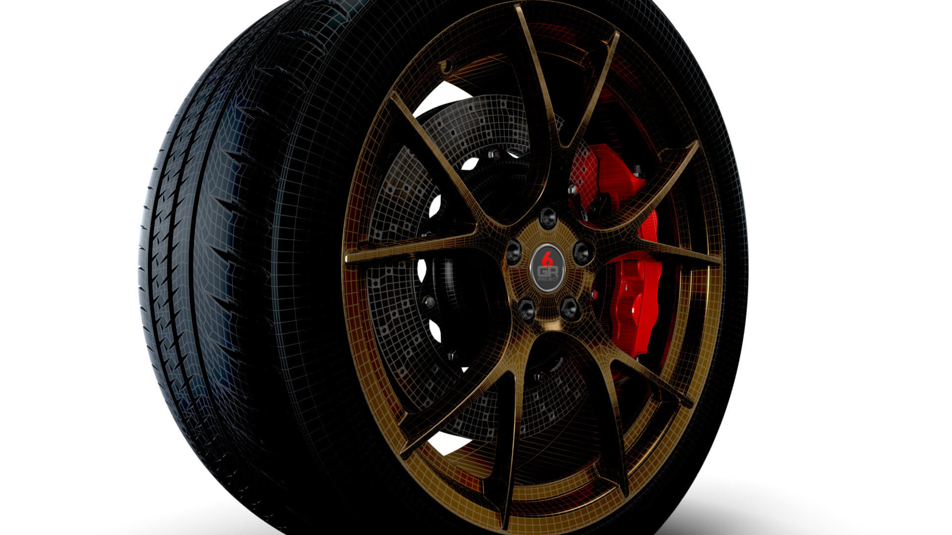 Project 6GR Wheel - 3D Model by Creative Idea Studio