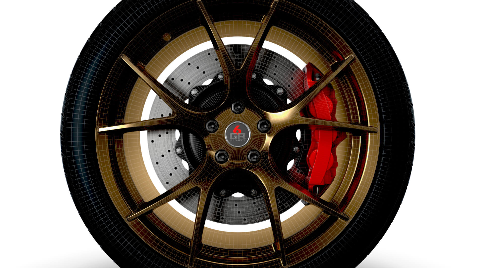 Project 6GR Wheel - 3D Model by Creative Idea Studio
