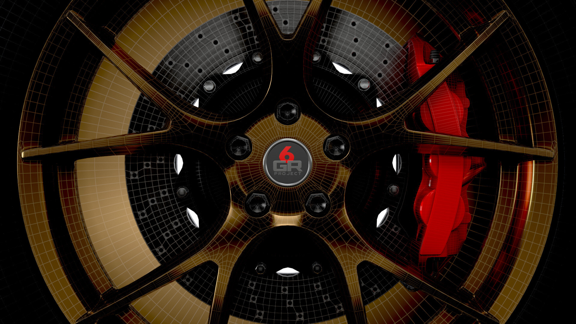 Project 6GR Wheel - 3D Model by Creative Idea Studio