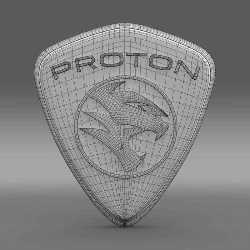 Proton Logo - 3D Model by Creative Idea Studio