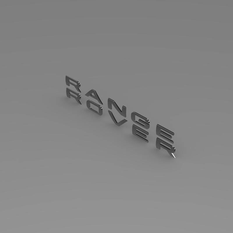 Range Rover Logo - 3D Model by Creative Idea Studio