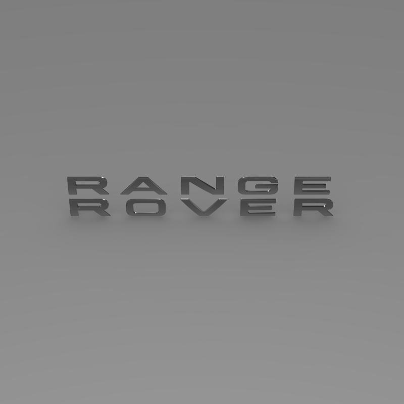 Range Rover Logo - 3D Model by Creative Idea Studio
