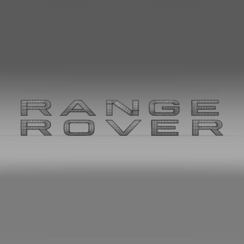 Range Rover Logo - 3D Model by Creative Idea Studio