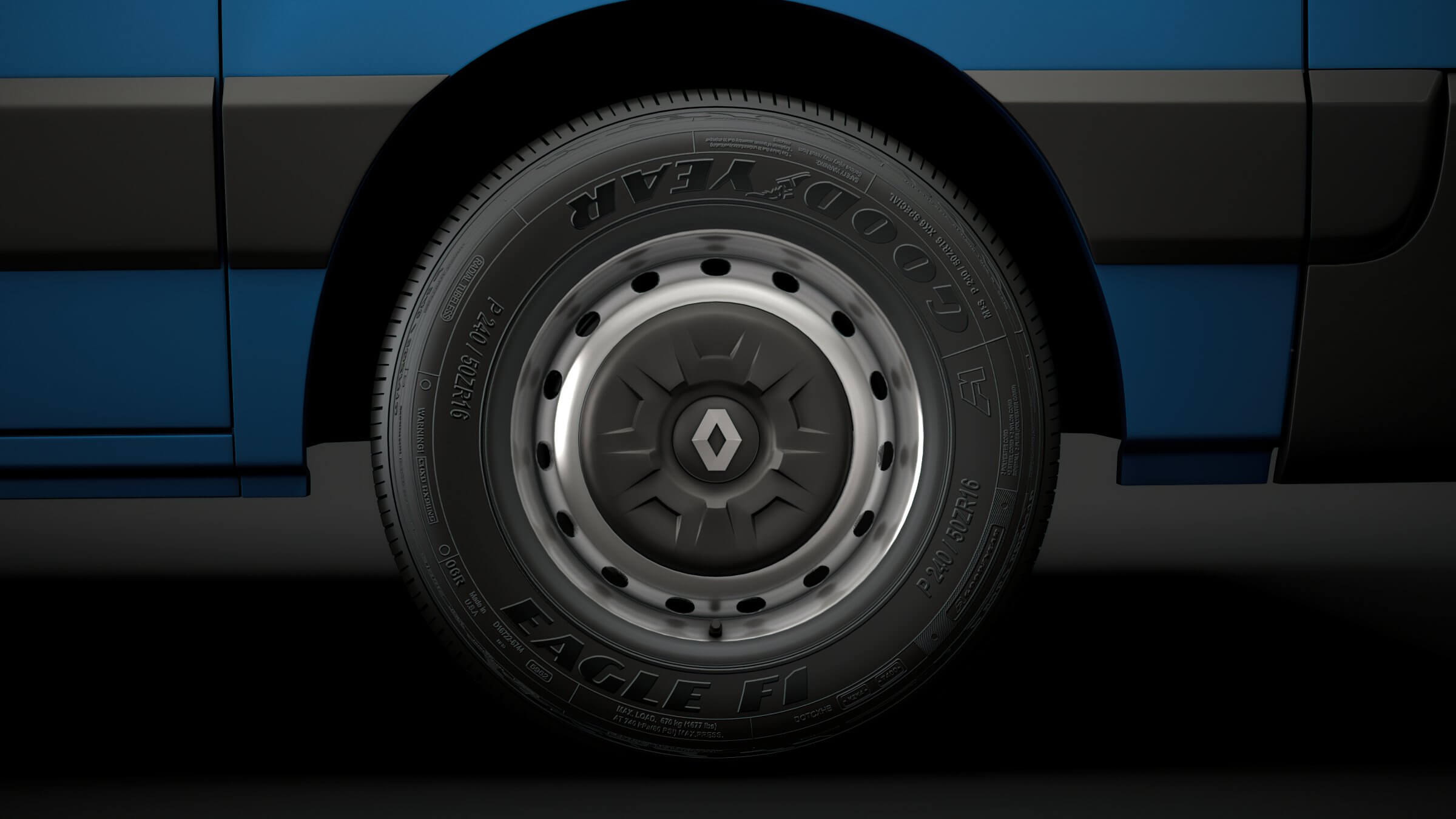 Renault Master Van 2020 Wheel - 3D Model by Creative Idea Studio