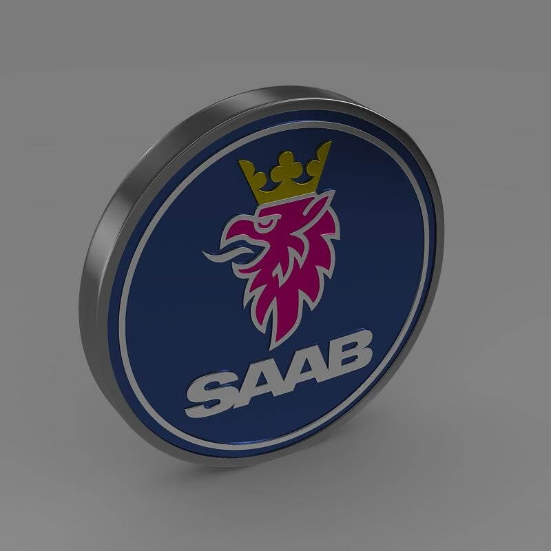 Saab Logo - 3D Model by Creative Idea Studio