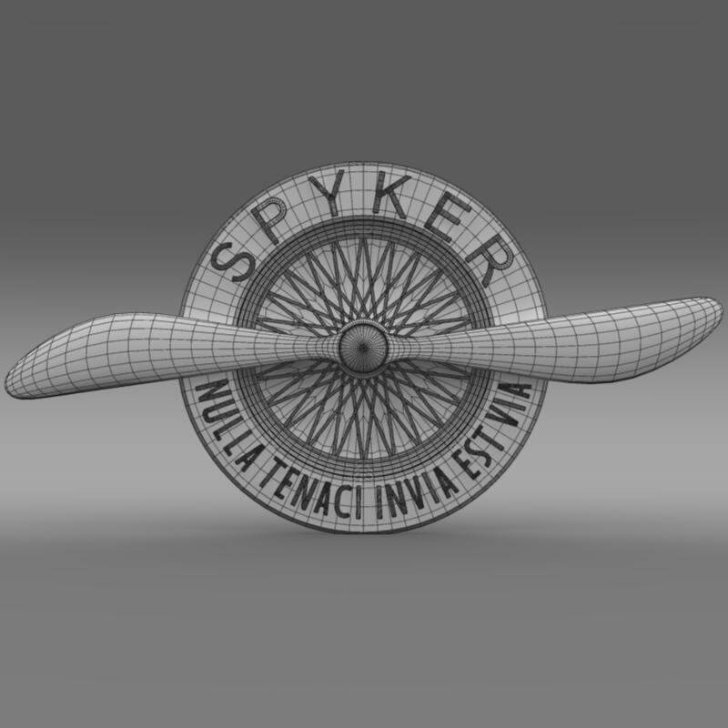 Spyker Logo - 3D Model by Creative Idea Studio