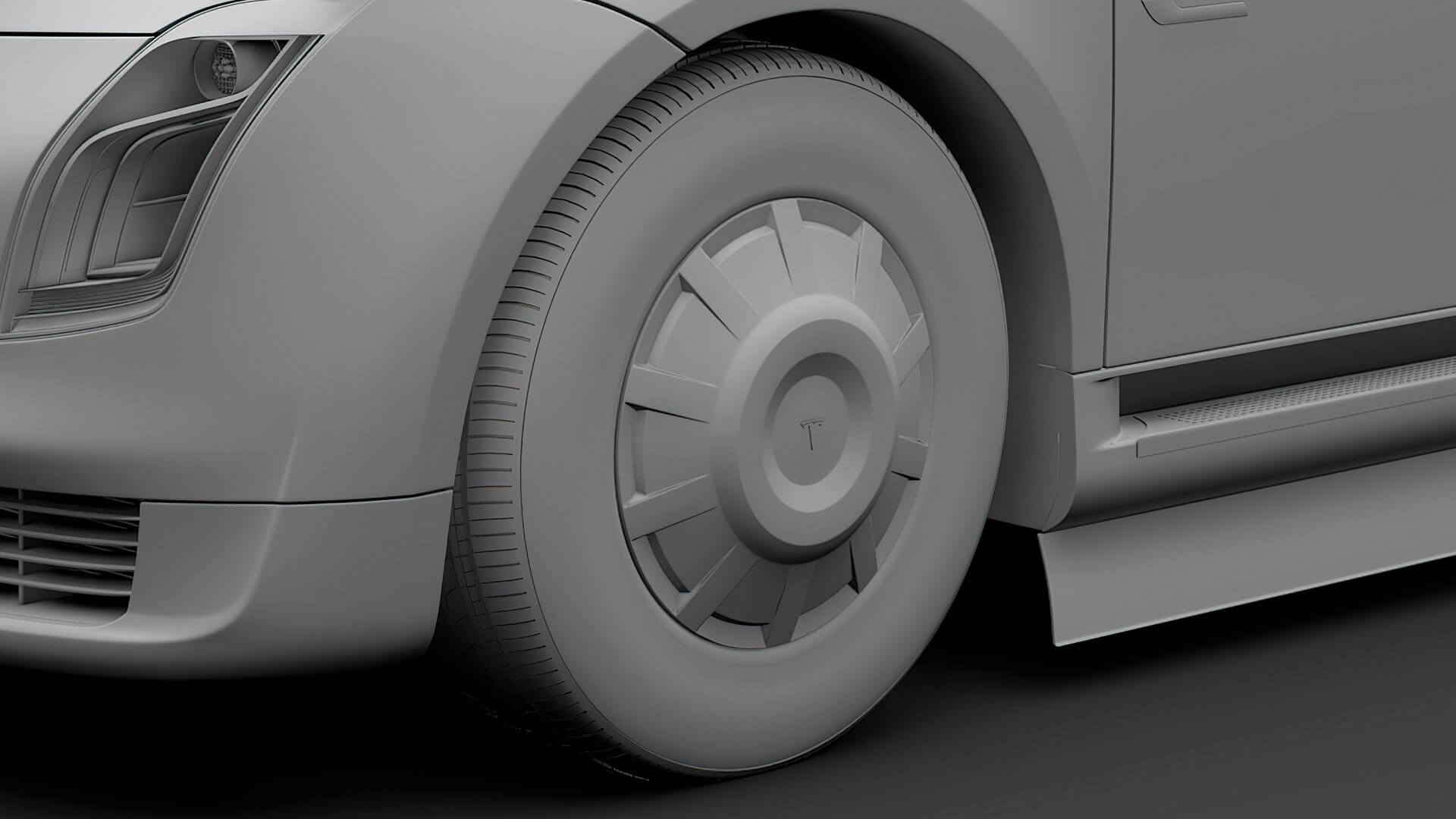Tesla Semi 2020 Wheel - 3D Model by Creative Idea Studio