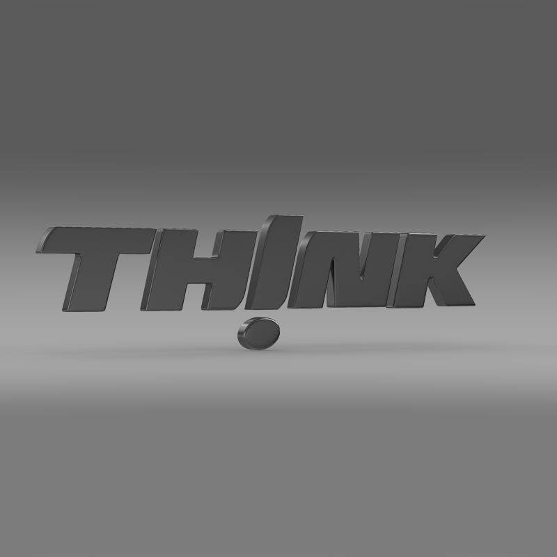 Think Logo - 3D Model by Creative Idea Studio
