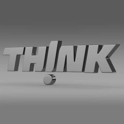 Think Logo - 3D Model by Creative Idea Studio